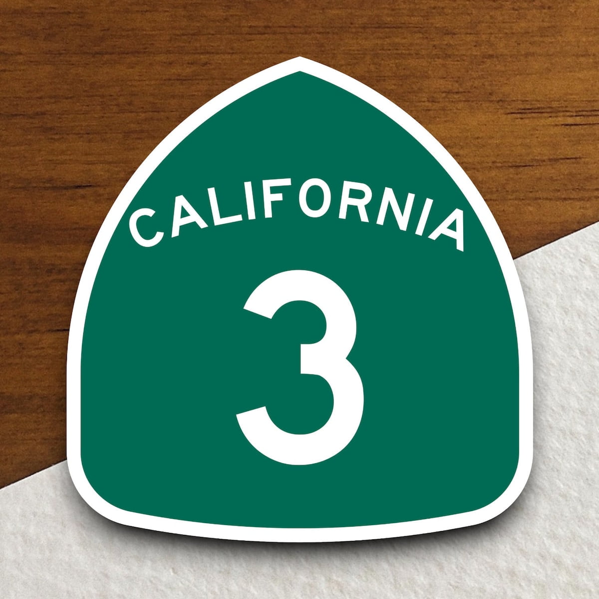 Maneki California State Route 3 Road Sign Sticker, Road Trip Sticker ...