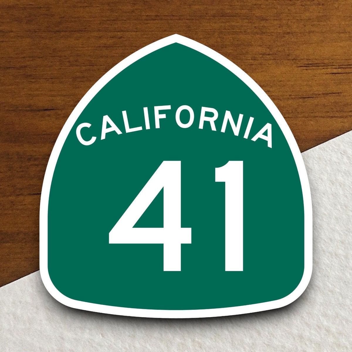 Maneki California State Route 41 Road Sign Sticker, Road Trip Sticker ...
