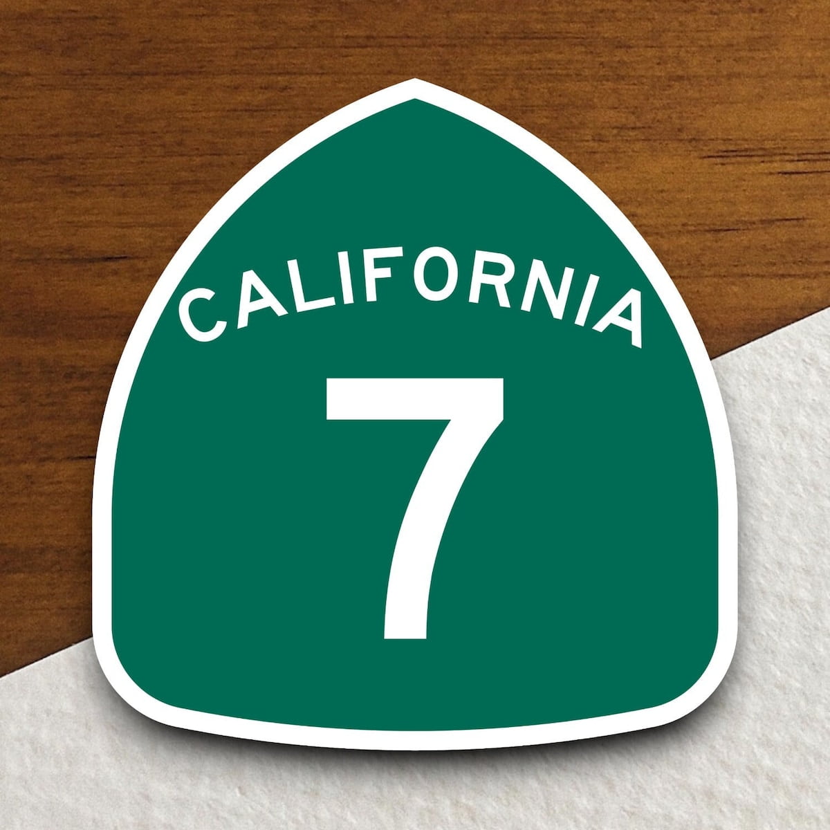 Maneki California State Route 7 Road Sign Sticker, Road Trip Sticker ...