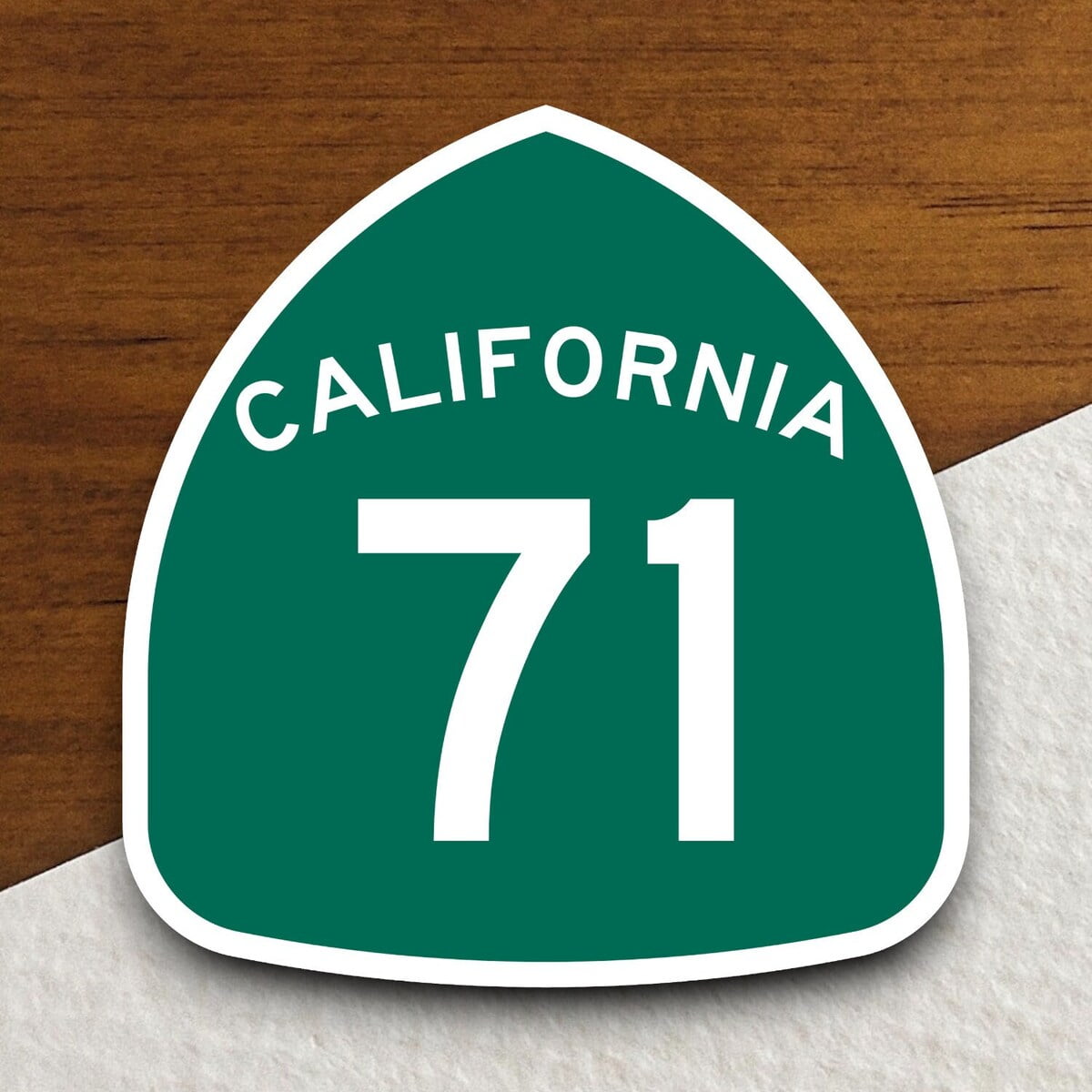 Maneki California State Route 71 Road Sign Sticker, Road Trip Sticker ...