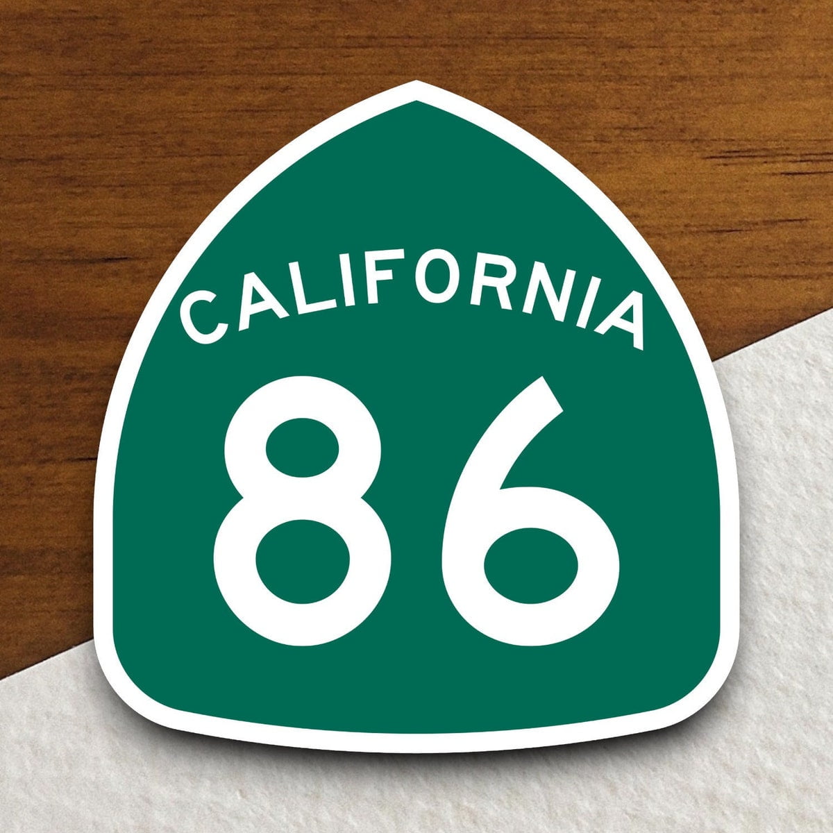 Maneki California State Route 86 Road Sign Sticker, Road Trip Sticker ...