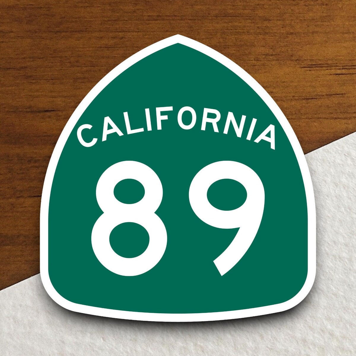 Maneki California State Route 89 Road Sign Sticker, Road Trip Sticker ...