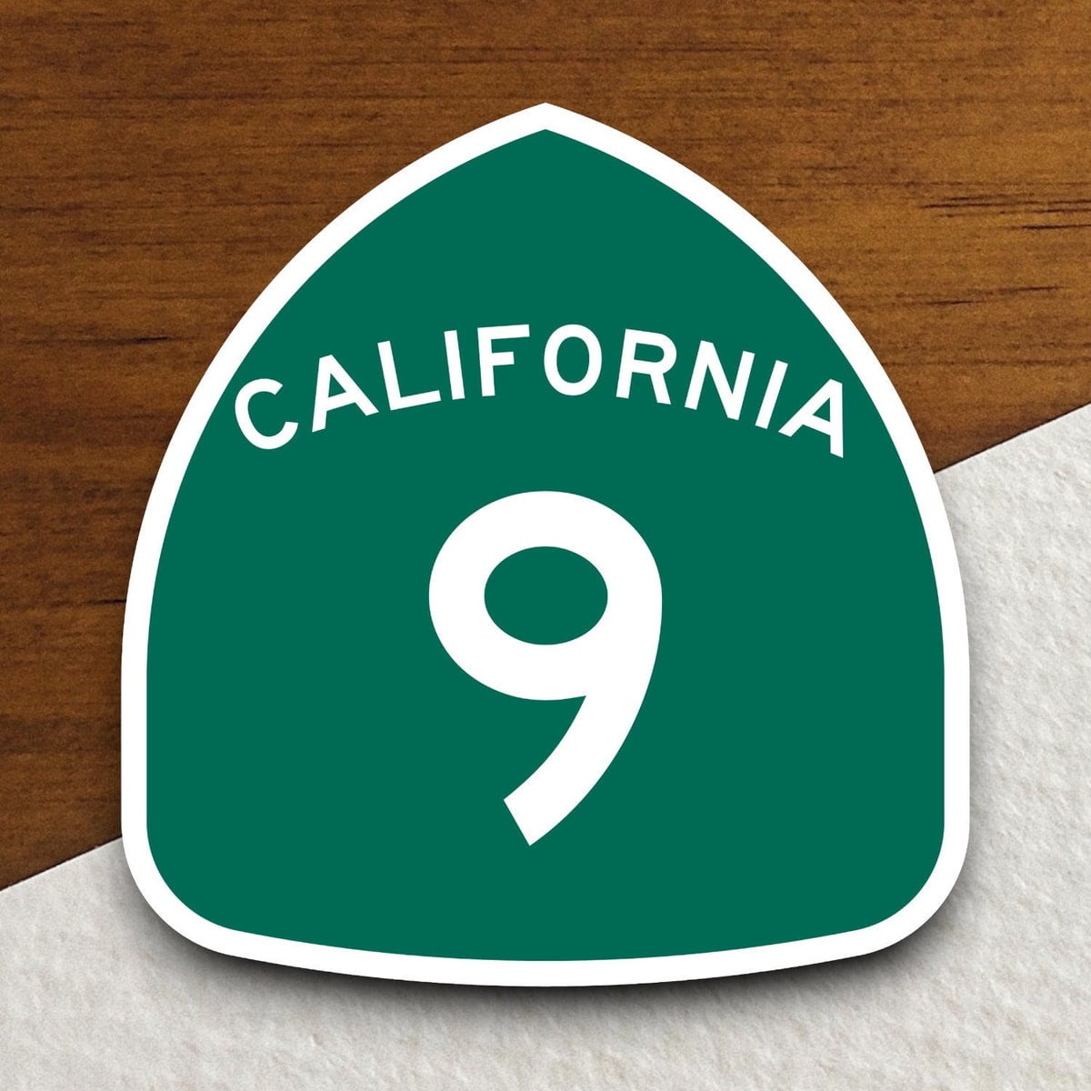 Maneki California State Route 9 Road Sign Sticker, Road Trip Sticker ...