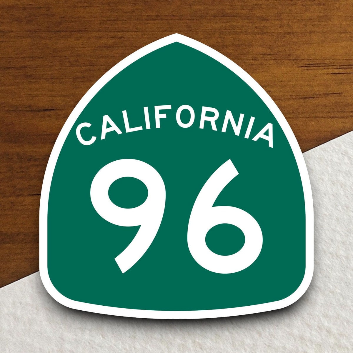 Maneki California State Route 96 Road Sign Sticker, Road Trip Sticker ...