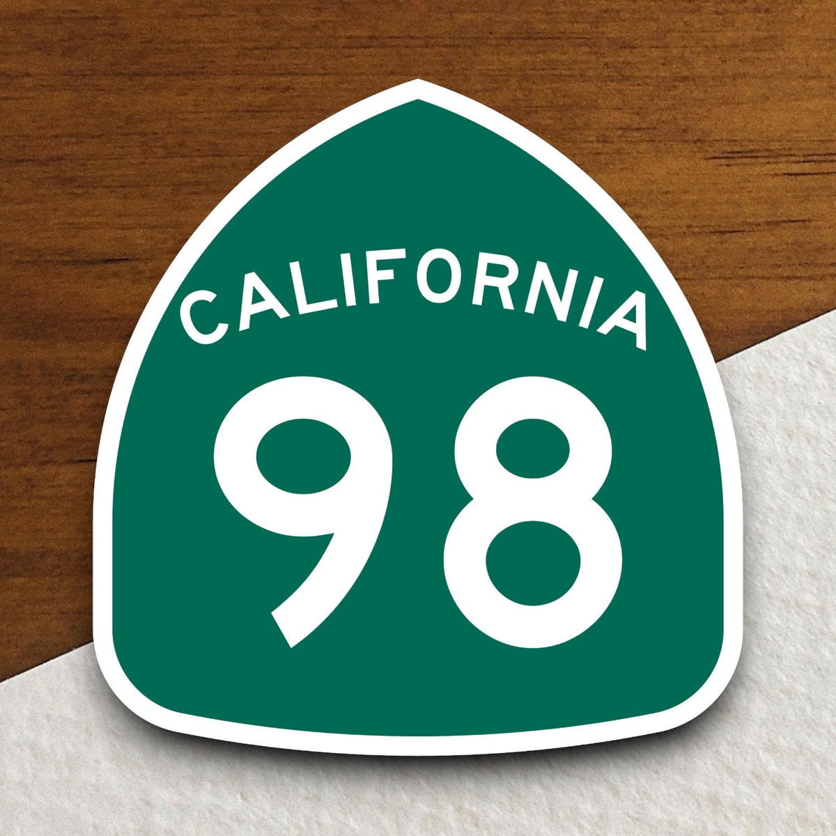 Maneki California State Route 98 Road Sign Sticker, Road Trip Sticker ...
