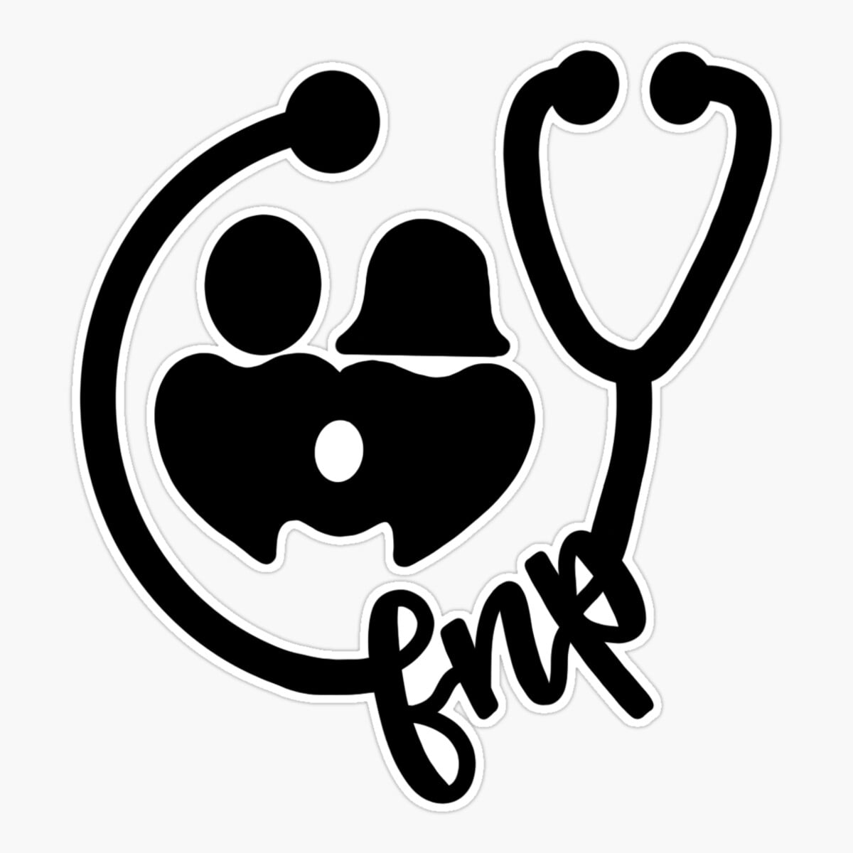 Maneki Calligraphy Family Nurse Practitioner Stethoscope Er, Phone ...