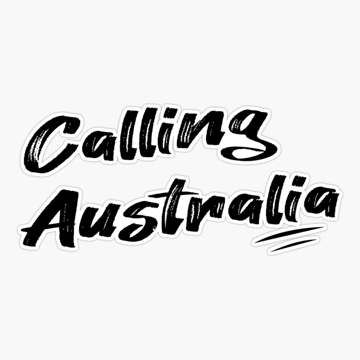 Maneki Calling Australia Er, Phone Decal Water Bottle Stickers Car ...