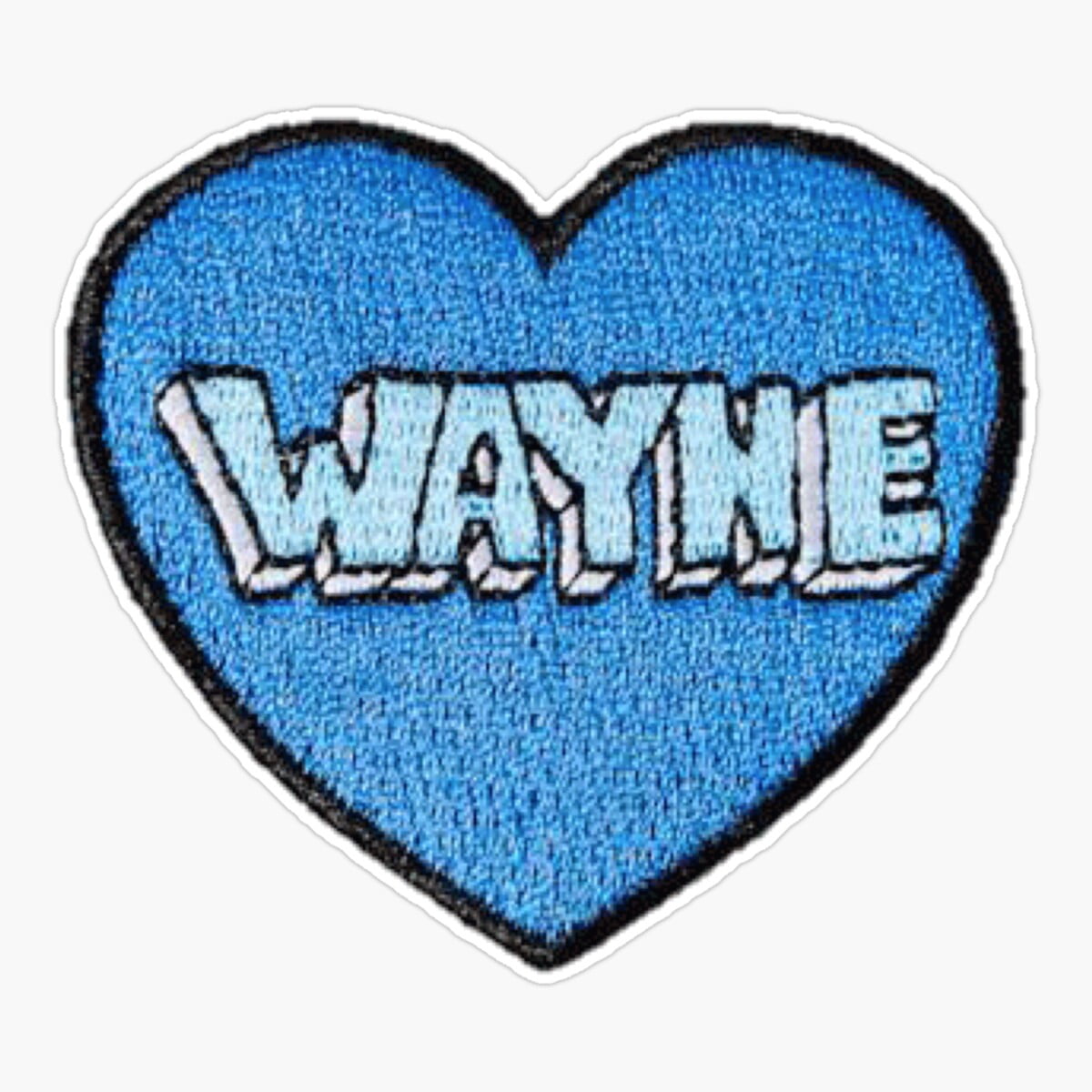 Maneki Camp Wayne Heart Sticker, Phone Decal Water Bottle Stickers Car ...