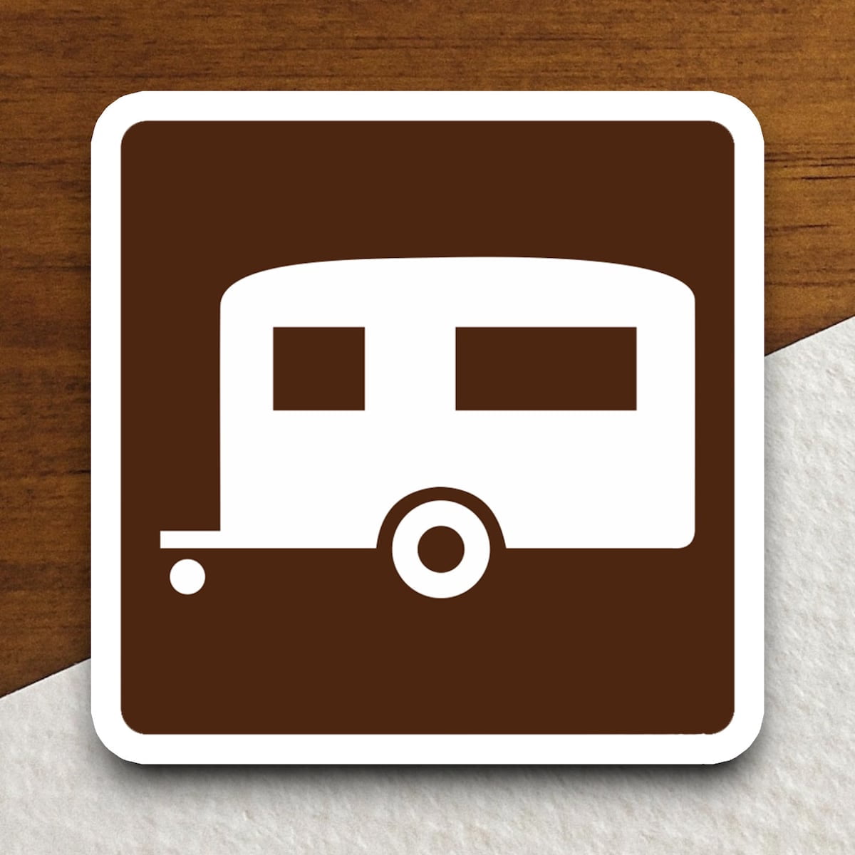 Maneki Camping Trailer Road Sign Stickers, Traffic Sticker, Road Sign ...