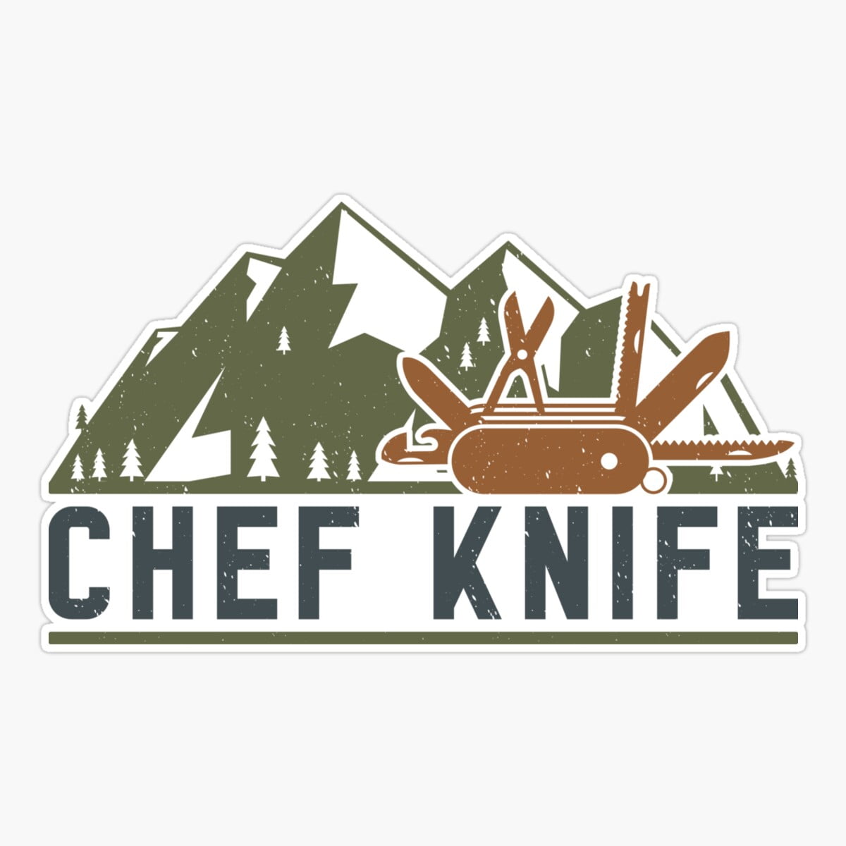 Maneki Campire Che Knie | Unny Camp Cooking | Camping Che Sticker ...