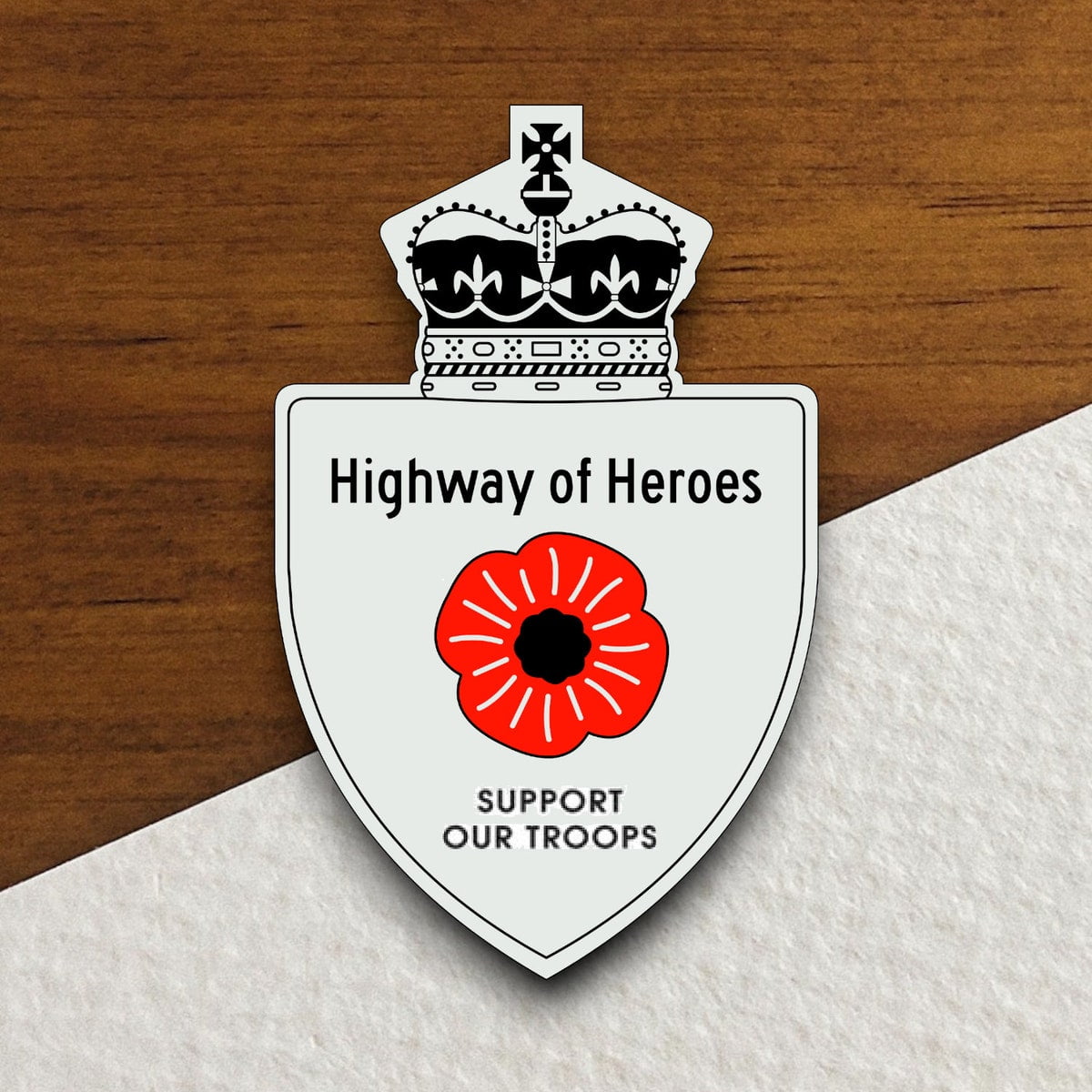 Maneki Canada Highway Of Heroes Sticker, Road Trip Sticker, Highway ...