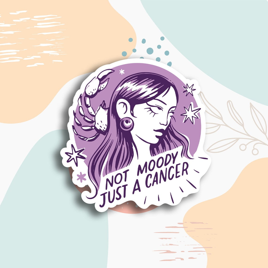 Maneki Cancer Zodiac Er, Zodiac Friend Gift, Planner Decals, Birthday ...