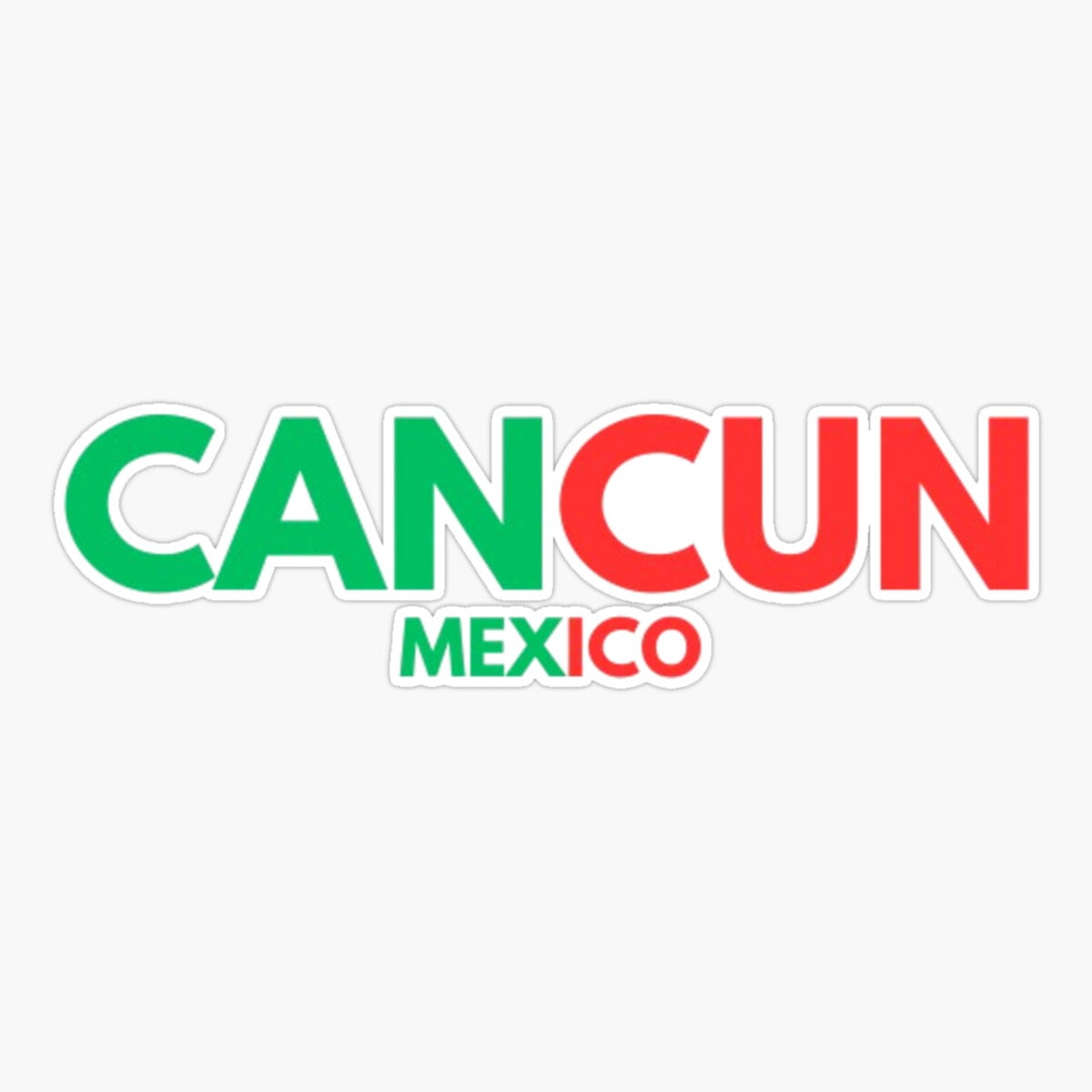 Maneki Cancun Mexico Clic T-Shirt Sticker, Phone Decal Water Bottle ...