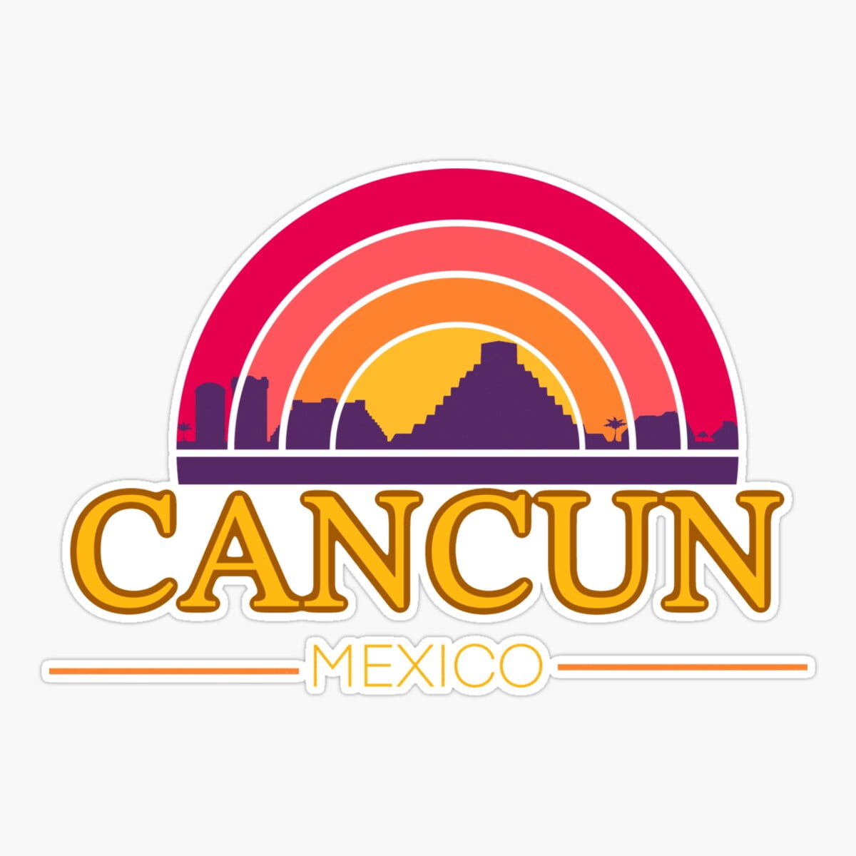 Maneki Cancun Mexico, Mexico, Summer Vacation Sticker, Phone Decal ...