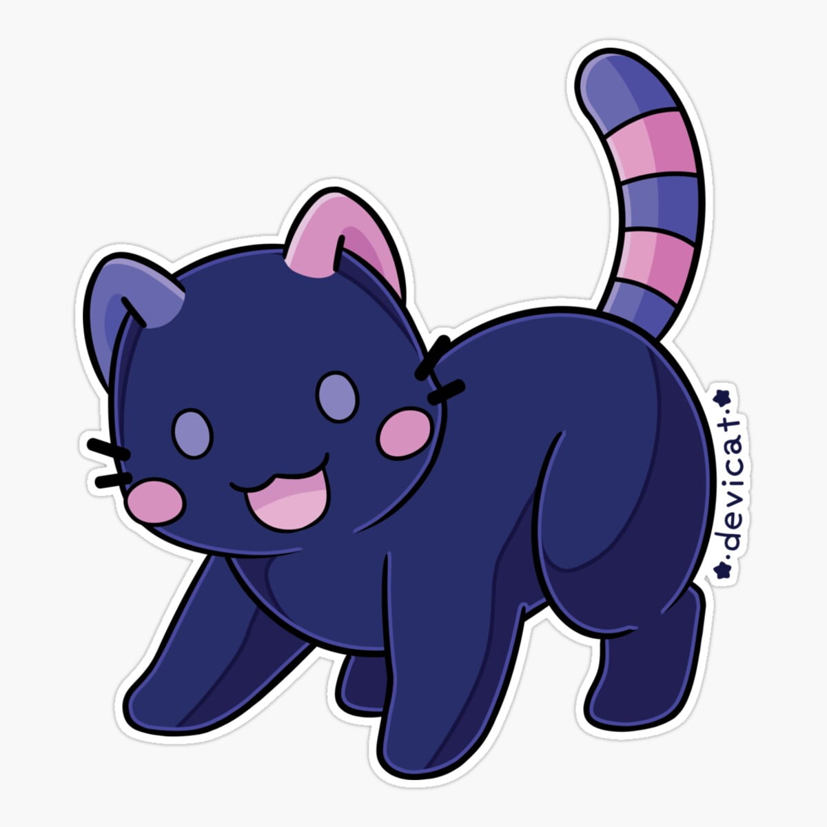 Maneki Candicat Void Cat • 2025 Sticker, Phone Decal Water Bottle ...