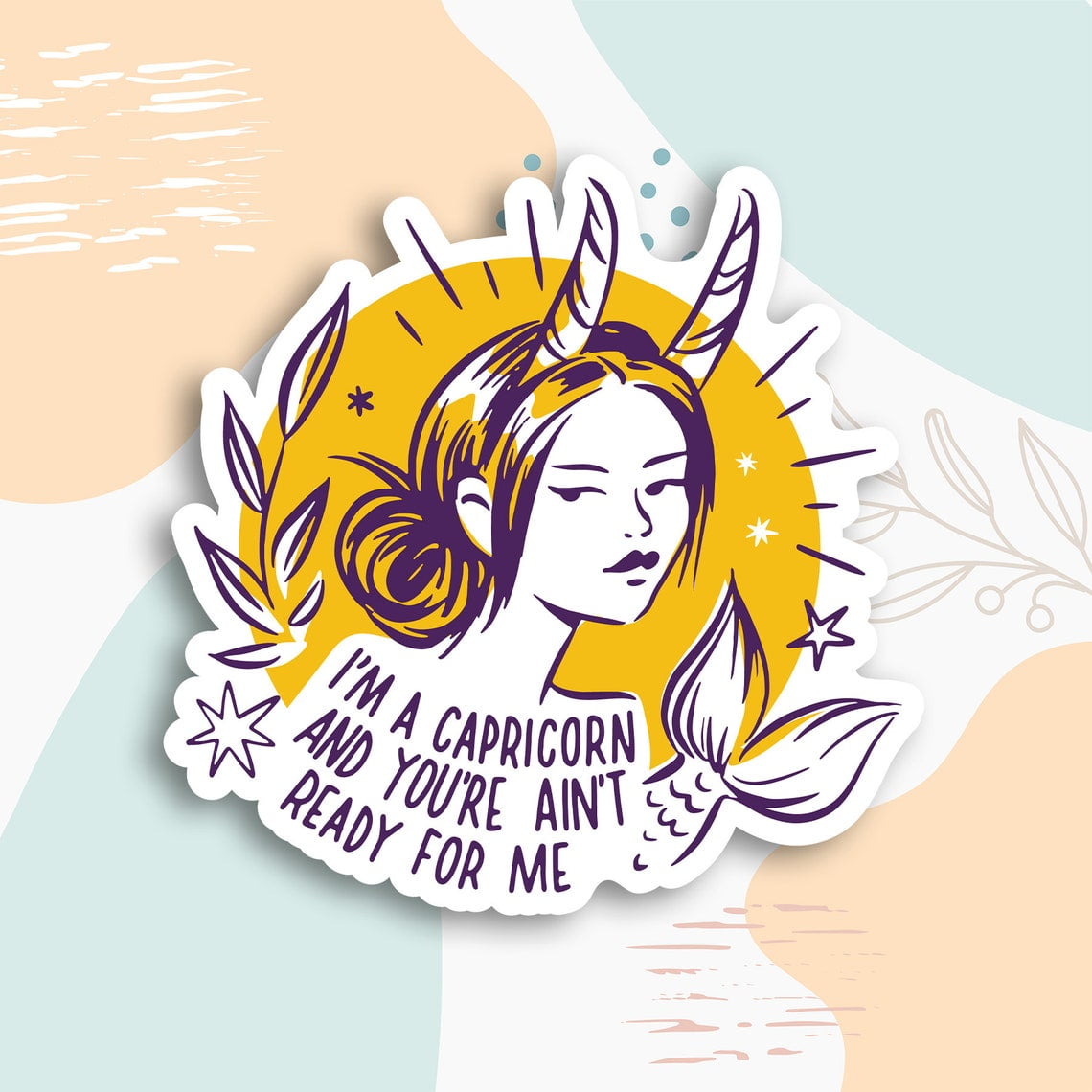 Maneki Capricorn Zodiac Er, Zodiac Best Friend Gift, Planner Decals ...