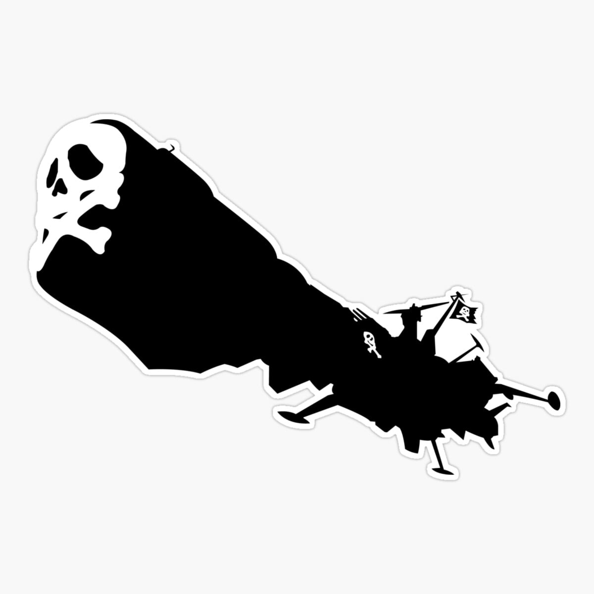 Maneki Captain Harlock'S Arcadia Er, Phone Decal Water Bottle Stickers ...