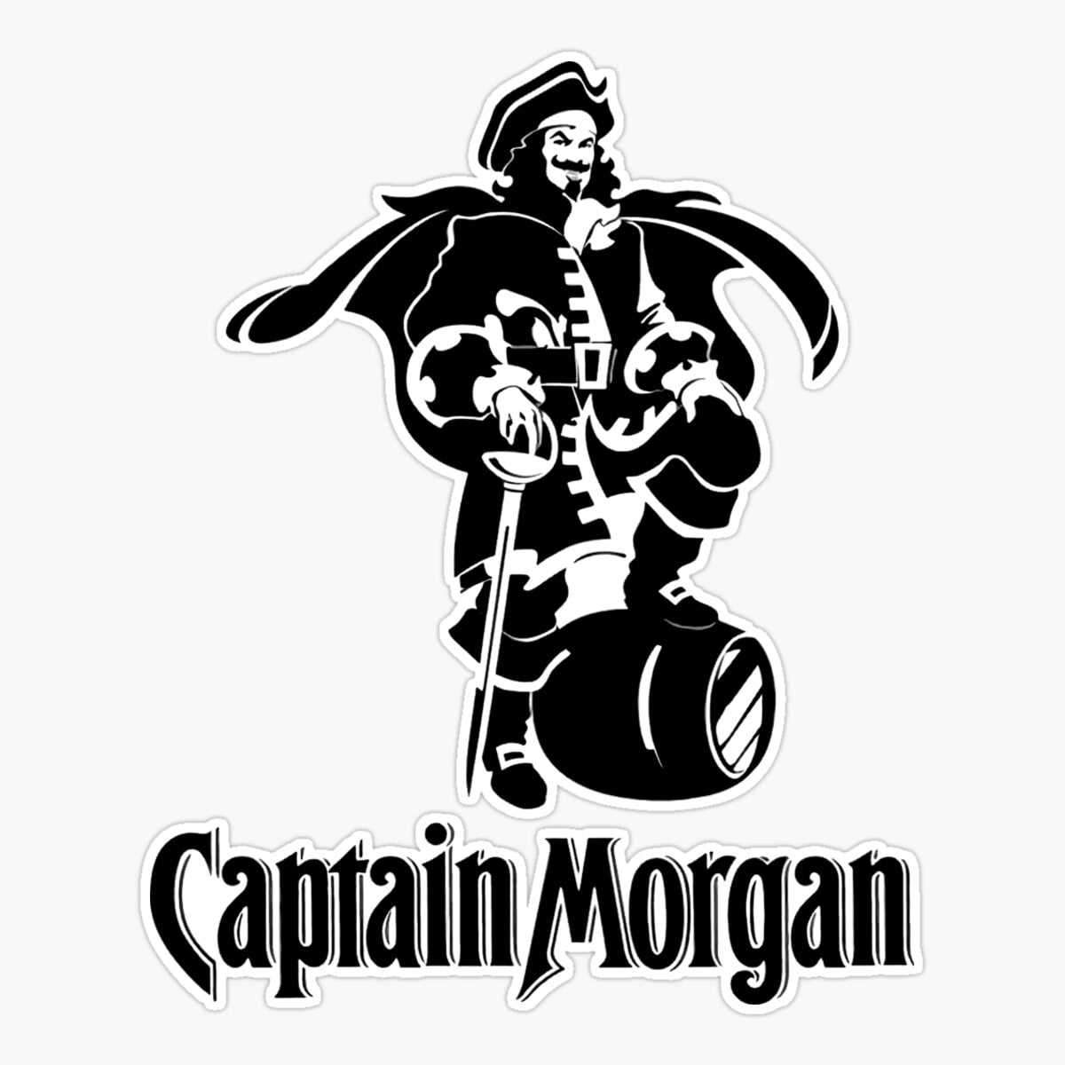 Maneki Captain Morgan 2 Er, Phone Decal Water Bottle Stickers Car ...