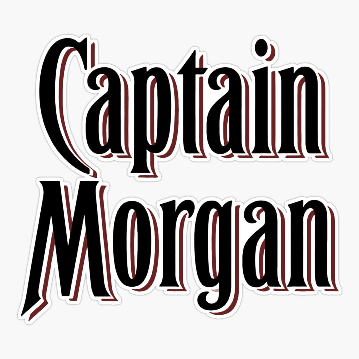 Maneki Captain Morgan Brand Er, Phone Decal Water Bottle Stickers Car ...