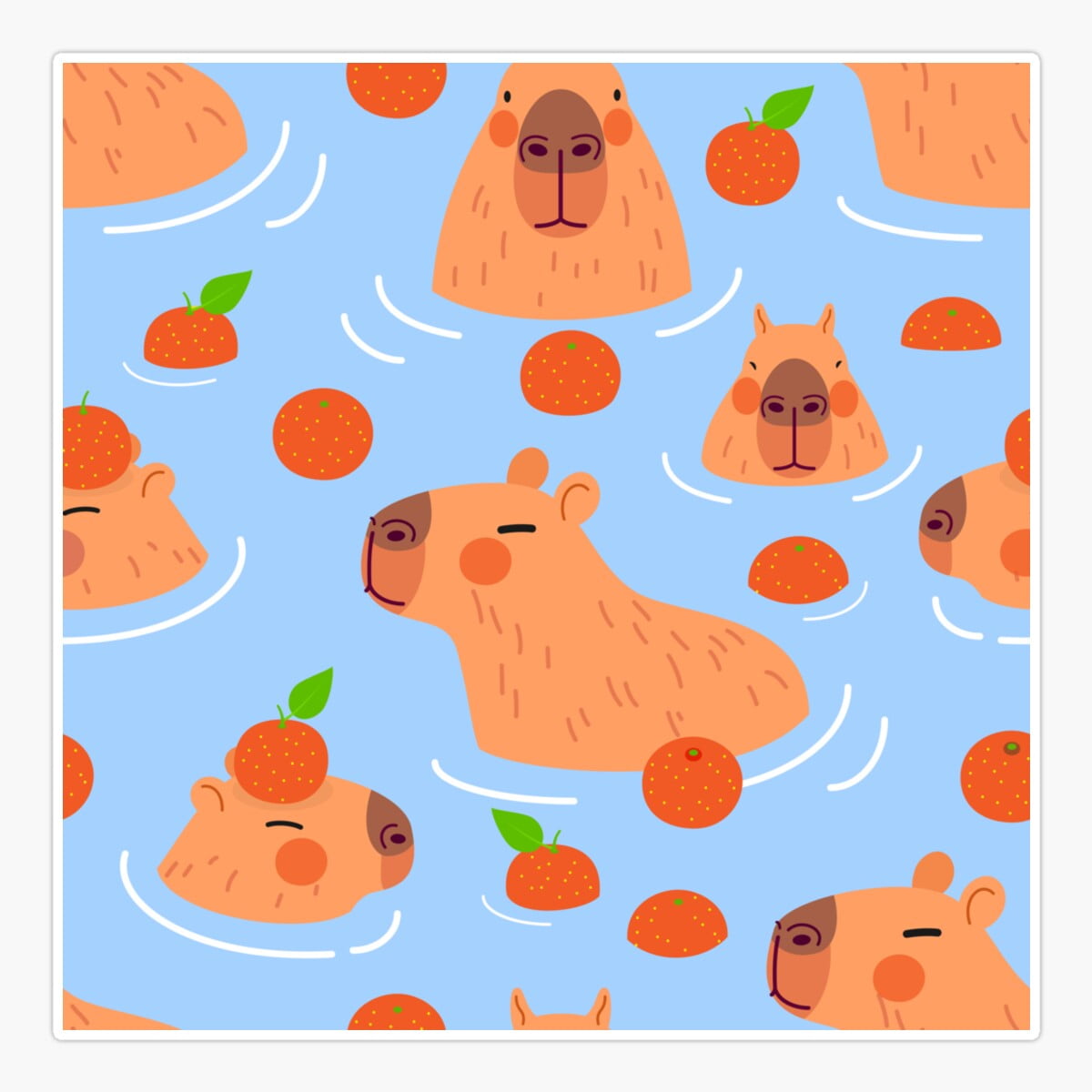 Maneki Capybara | Animal | Sea Mammal Er, Phone Decal Water Bottle ...