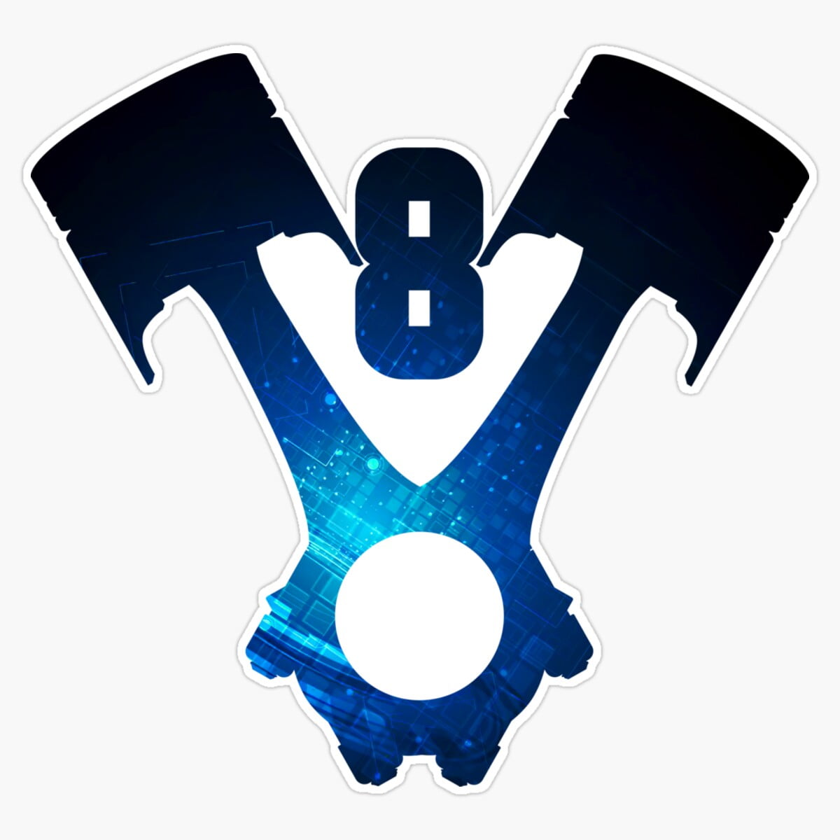 Maneki Car, Truck Engine Piston Cylinders With Connecting Rod, V8 V 8 V ...