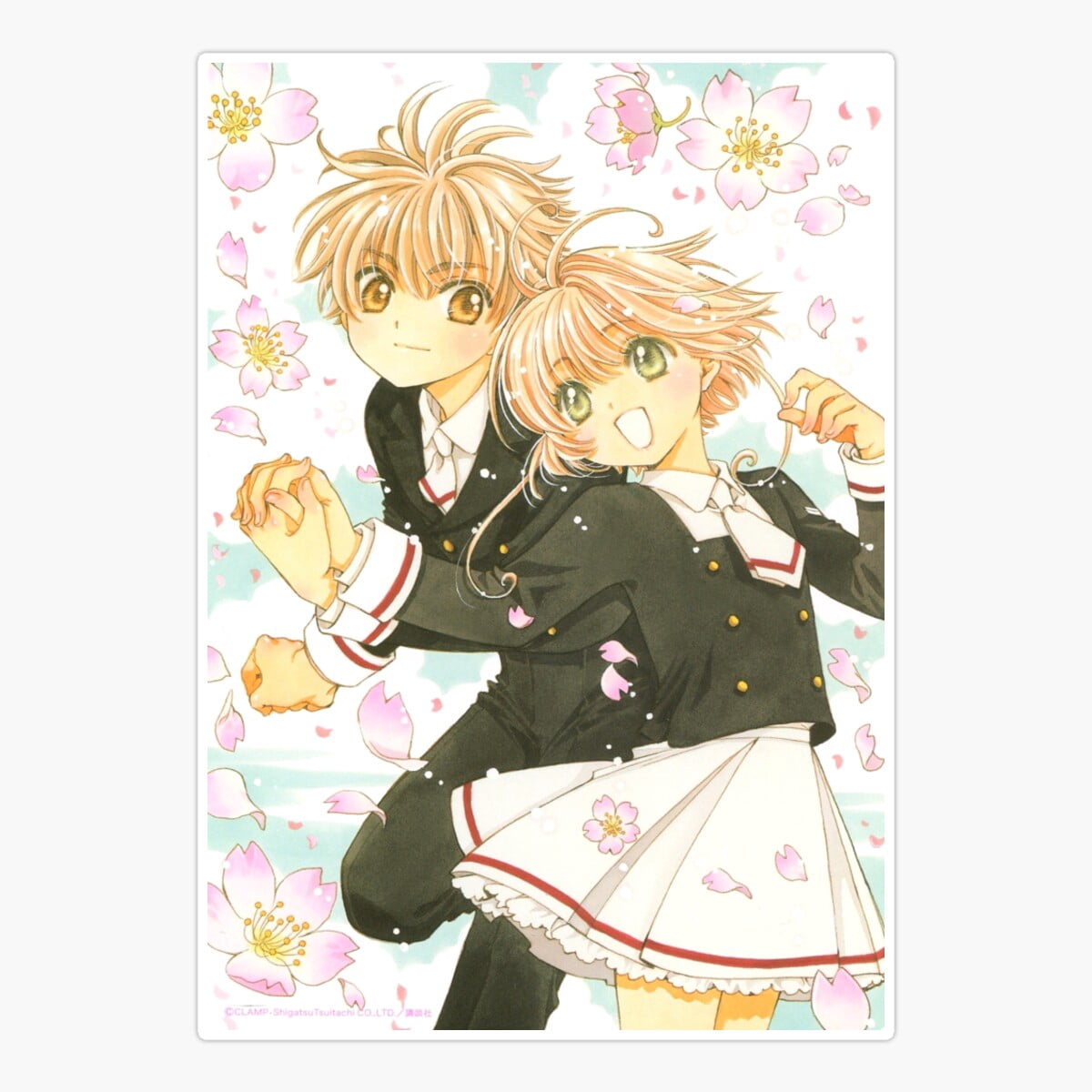 Maneki Cardcaptor Sakura Sakura And Syaoran Er, Phone Decal Water ...