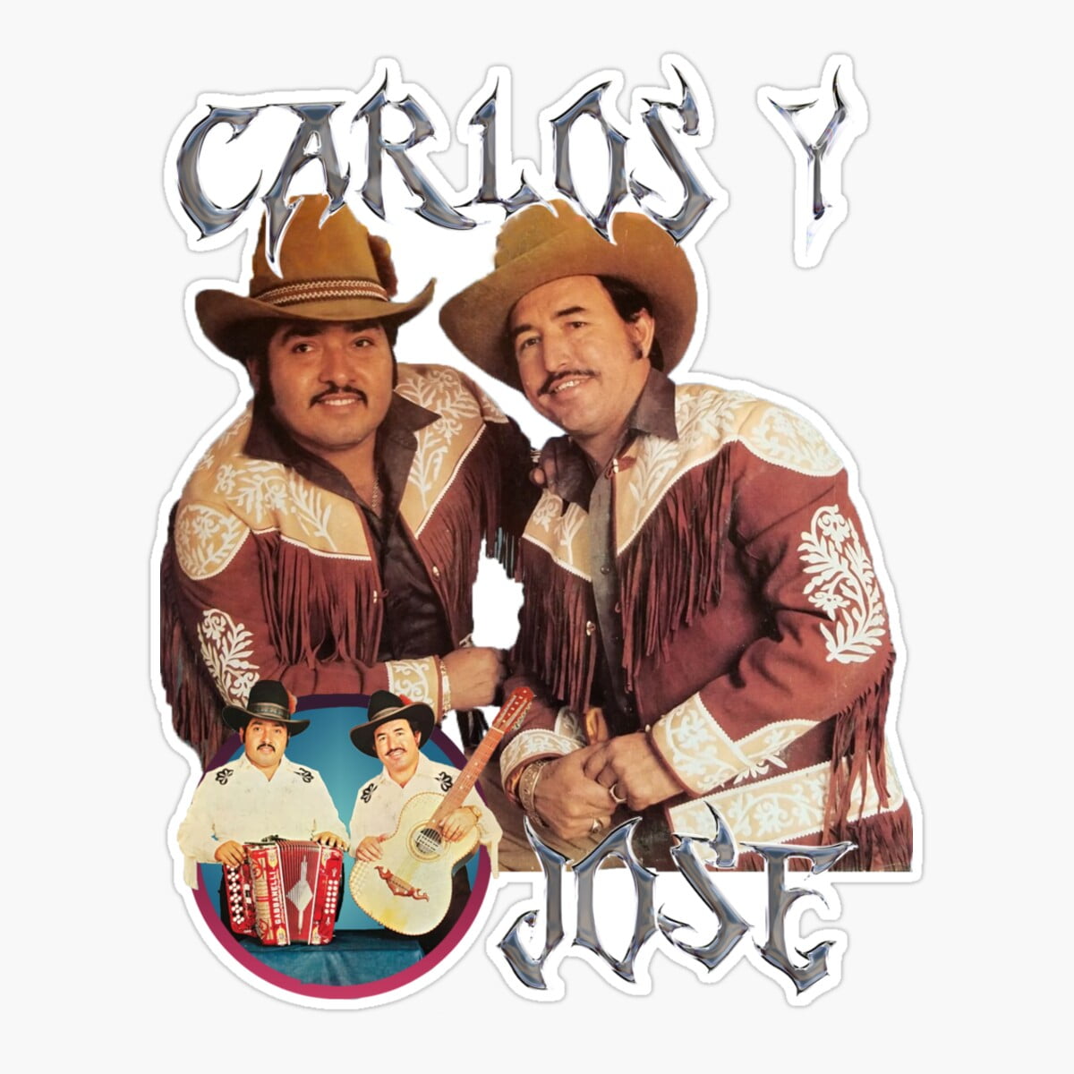 Maneki Carlos And Jose Sticker, Phone Decal Water Bottle Stickers Car ...