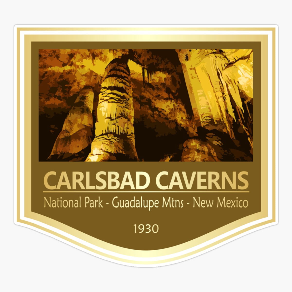 Maneki Carlsbad Caverns National Park (P) 2 Sticker, Phone Decal Water ...
