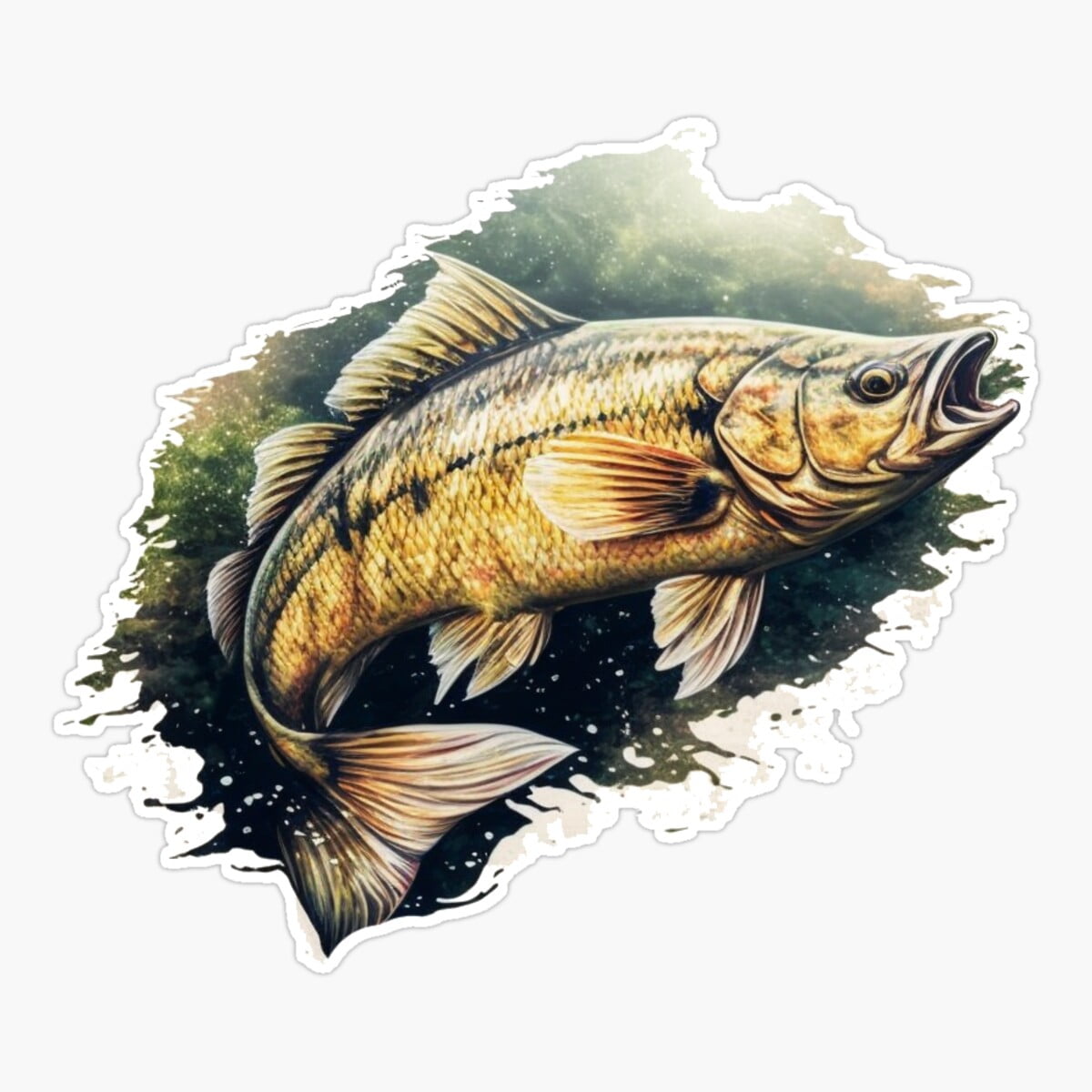 Maneki Carp Ishing - Lake/River Ishing - Rod Ishing Er, Phone Decal ...