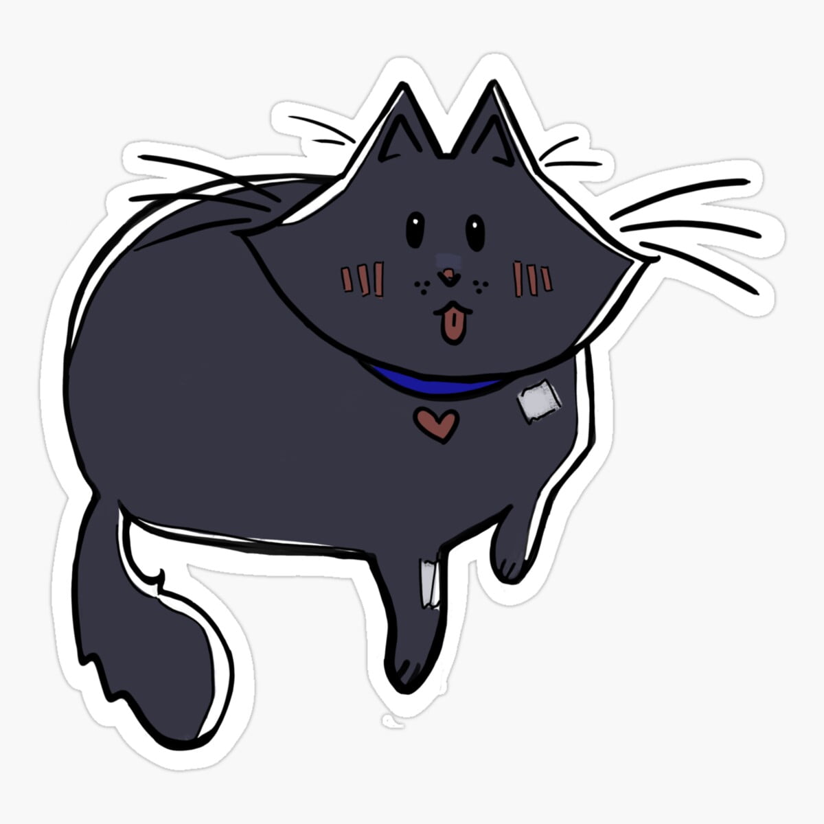 Maneki Cartoon Lando Sticker, Phone Decal Water Bottle Stickers Car ...