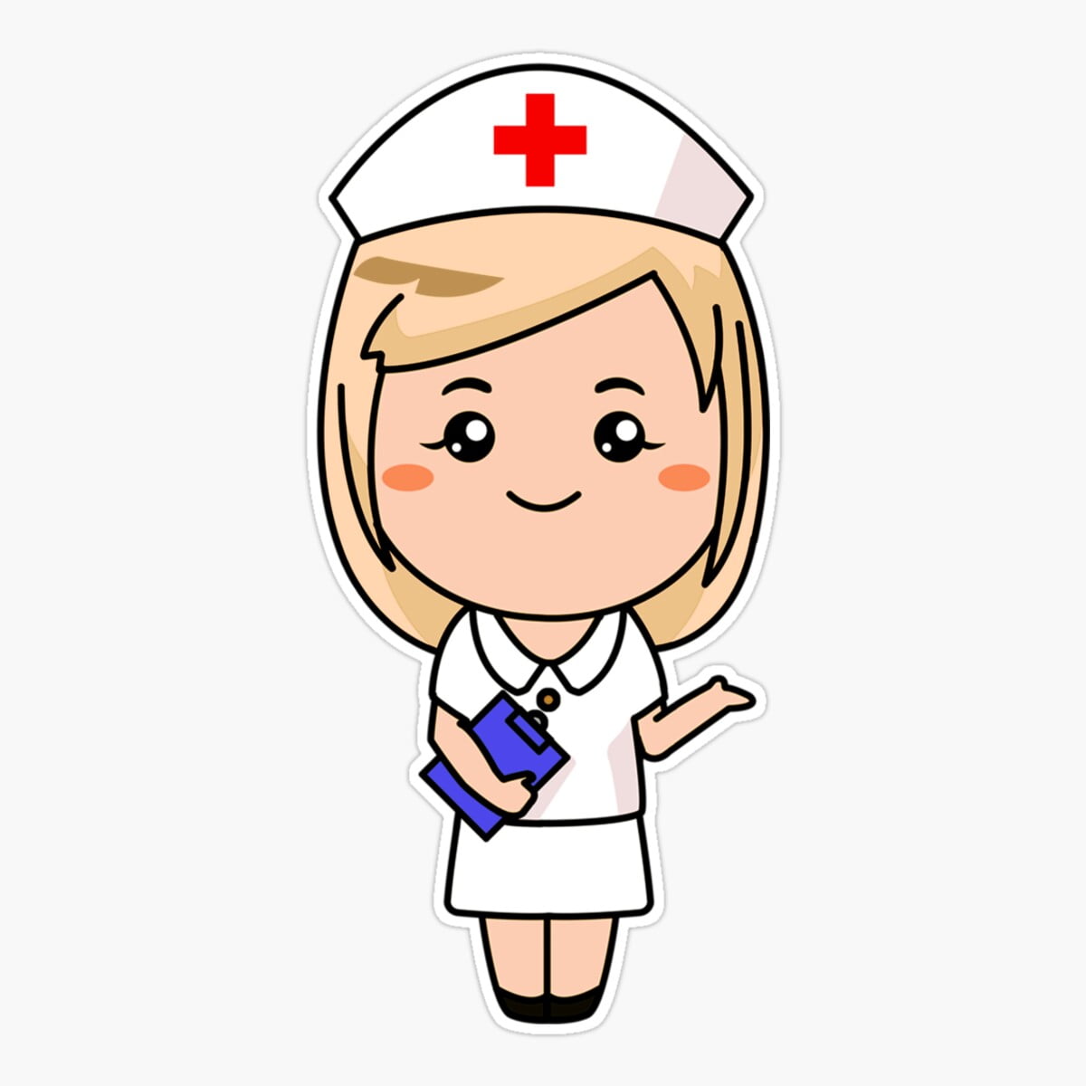 Maneki Cartoon Nurse V2 Er, Phone Decal Water Bottle Stickers Car ...