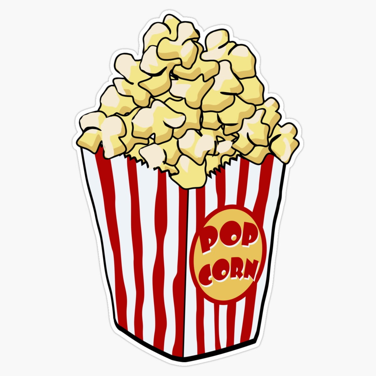Maneki Cartoon Popcorn Bag Er, Phone Decal Water Bottle Stickers Car ...
