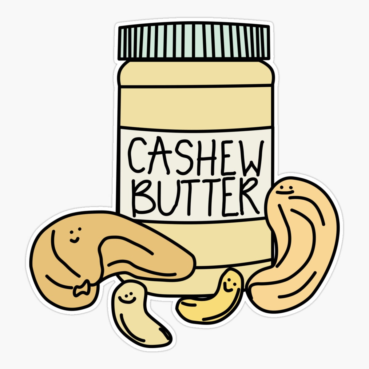 Maneki Cashew Nut, Er Sticker, Phone Decal Water Bottle Stickers Car ...