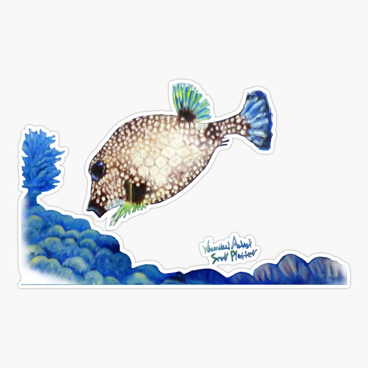 Maneki Casper - Ocean Series Tropical Ish Er, Phone Decal Water Bottle ...