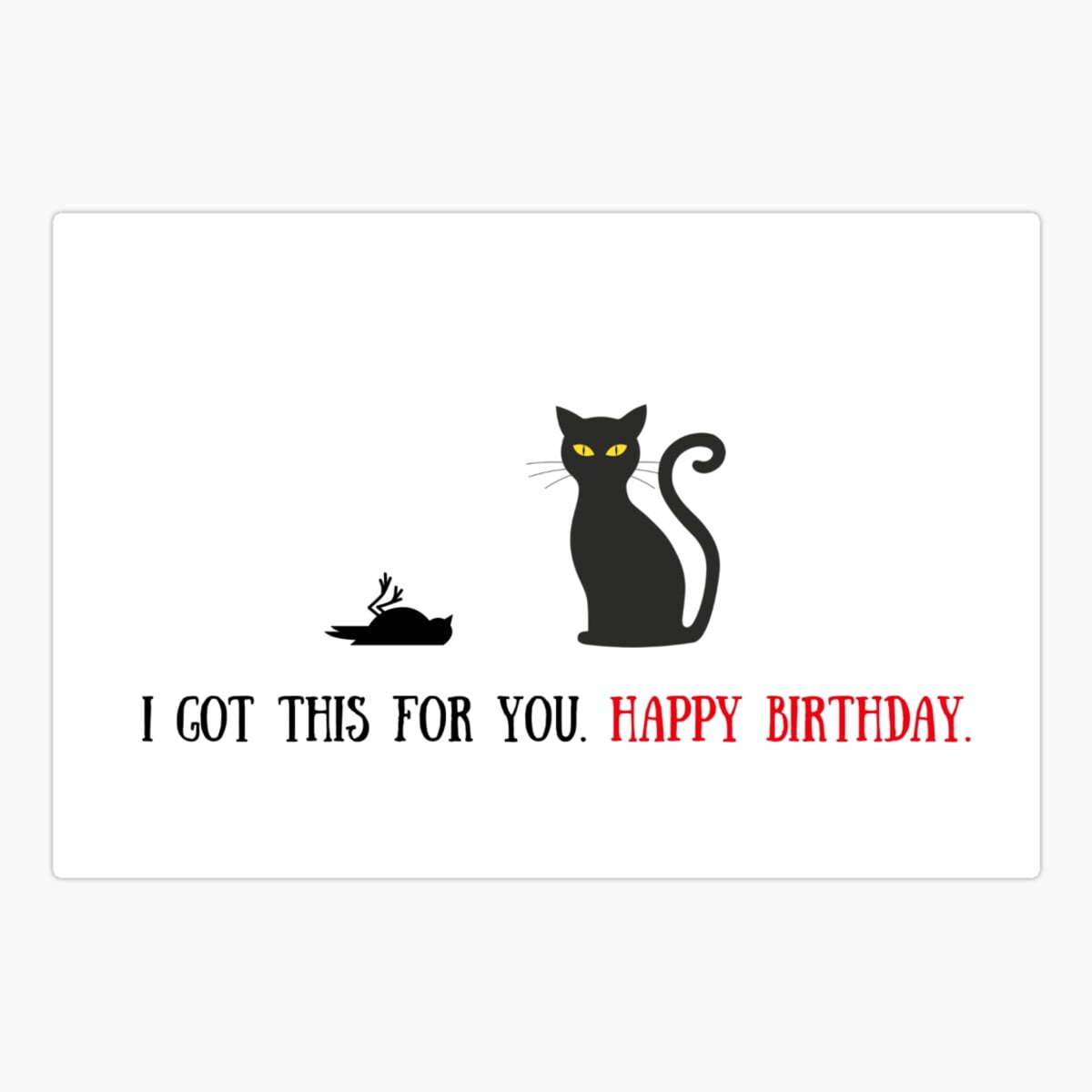 Maneki Cat Birthday Card, Sarcastic Birthday Card Er, Phone Decal Water ...