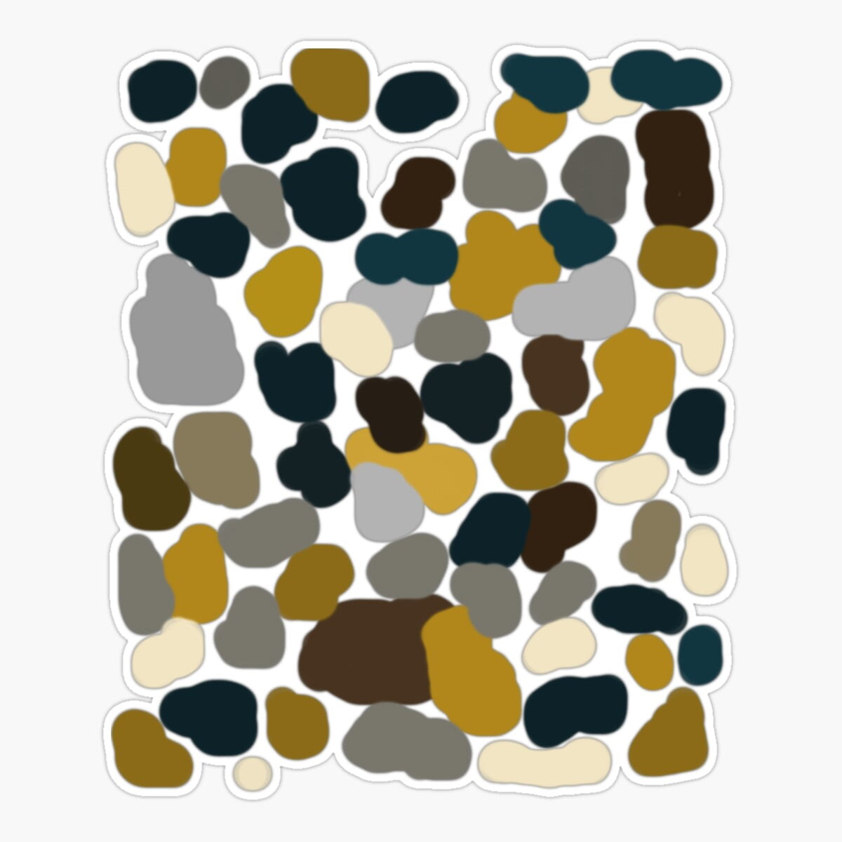 Maneki Cat Color Patches. Sticker, Phone Decal Water Bottle Stickers ...