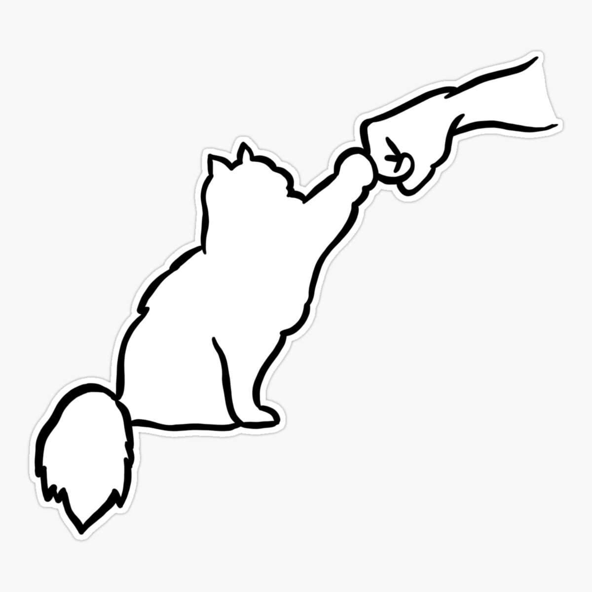 Maneki Cat Ist Bump Sticker, Phone Decal Water Bottle Stickers Car ...