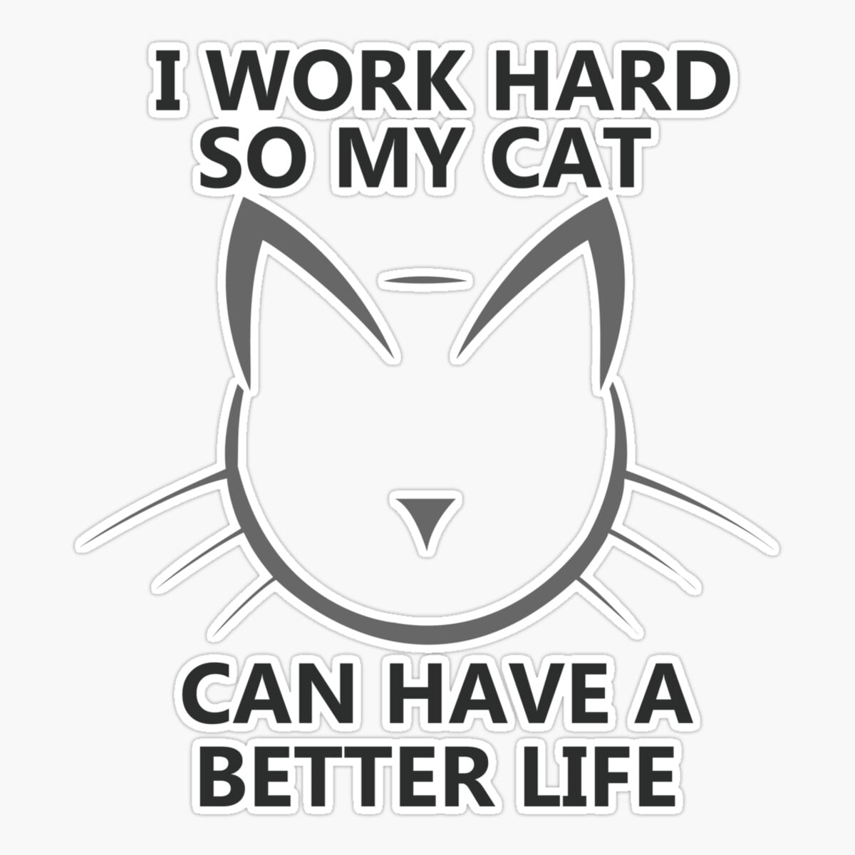 Maneki Cat Lie Sticker, Phone Decal Water Bottle Stickers Car Decals ...