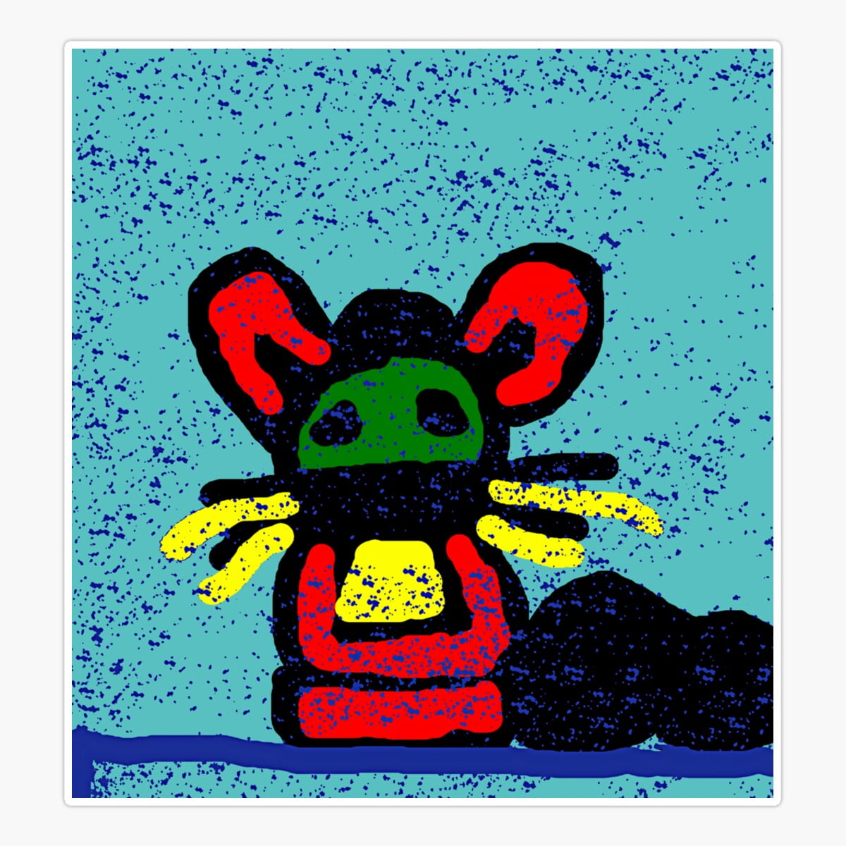 Maneki Cat Or Is It A Mouse Er, Phone Decal Water Bottle Stickers Car Decals, Funny Birthday ...