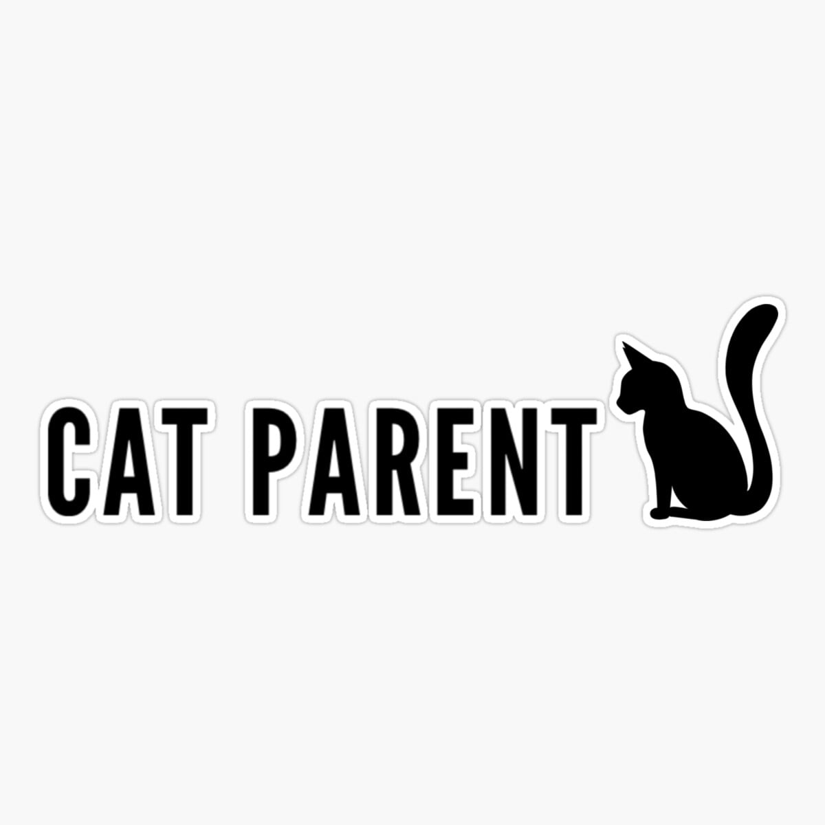 Maneki Cat Parent Sticker, Phone Decal Water Bottle Stickers Car Decals ...