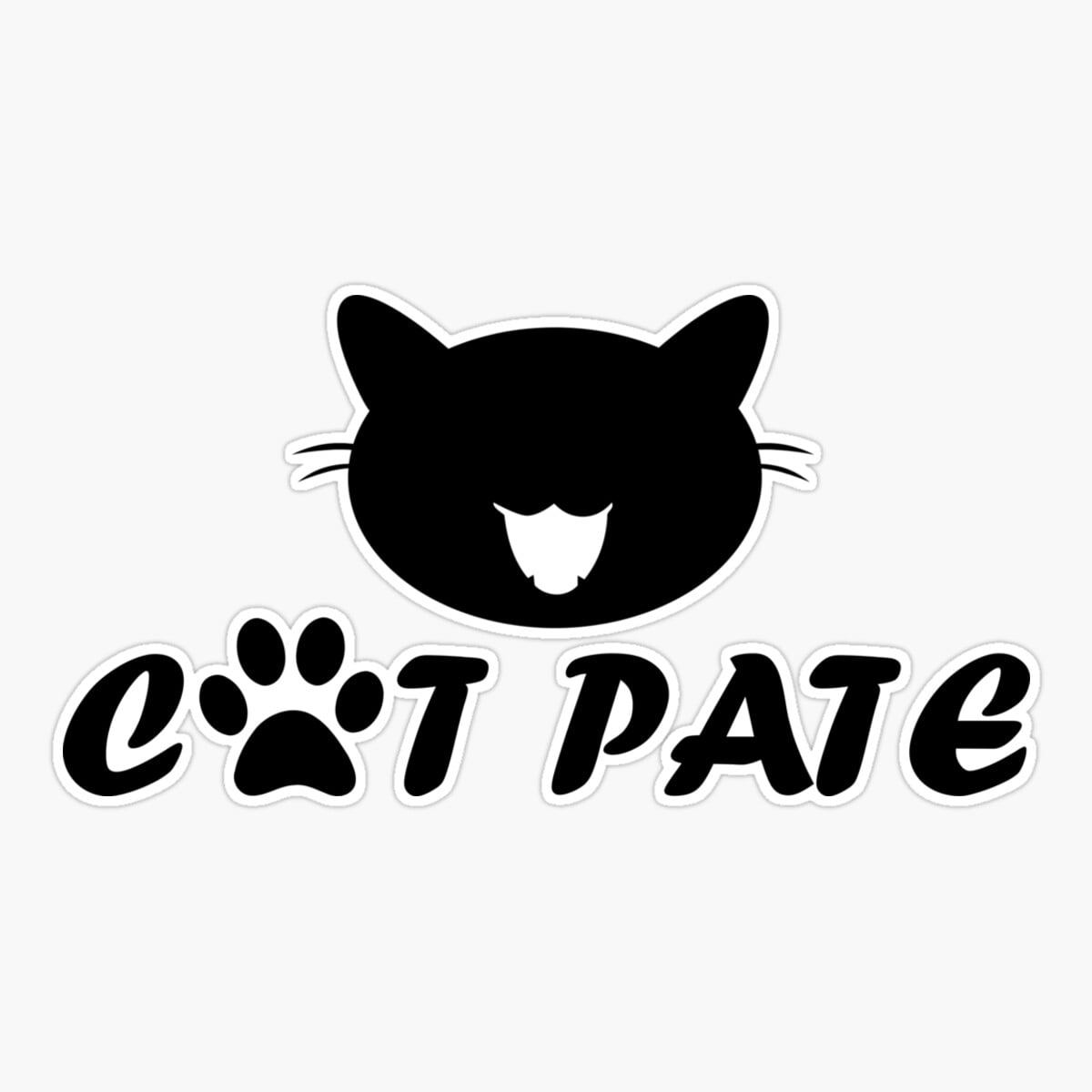 Maneki Cat Pate Sticker, Phone Decal Water Bottle Stickers Car Decals ...