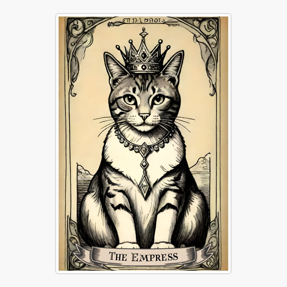 Maneki Cat Themed Tarot Collection: The Empress Er, Phone Decal Water ...