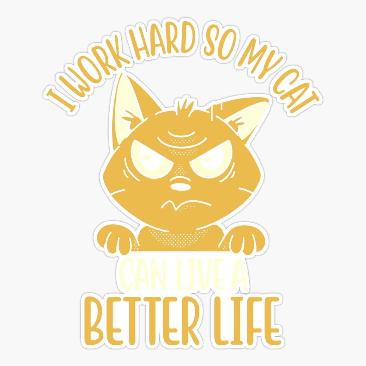 Maneki Cat Whisperer Kitty Lover Kitten Meow Cat Lover Sticker, Phone ...