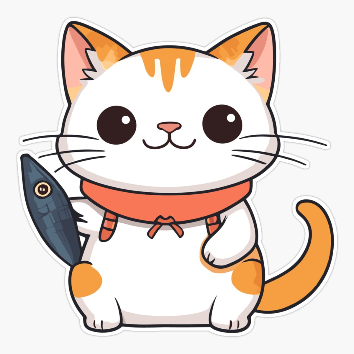 Maneki Cat With Toy Ish Er, Phone Decal Water Bottle Stickers Car ...