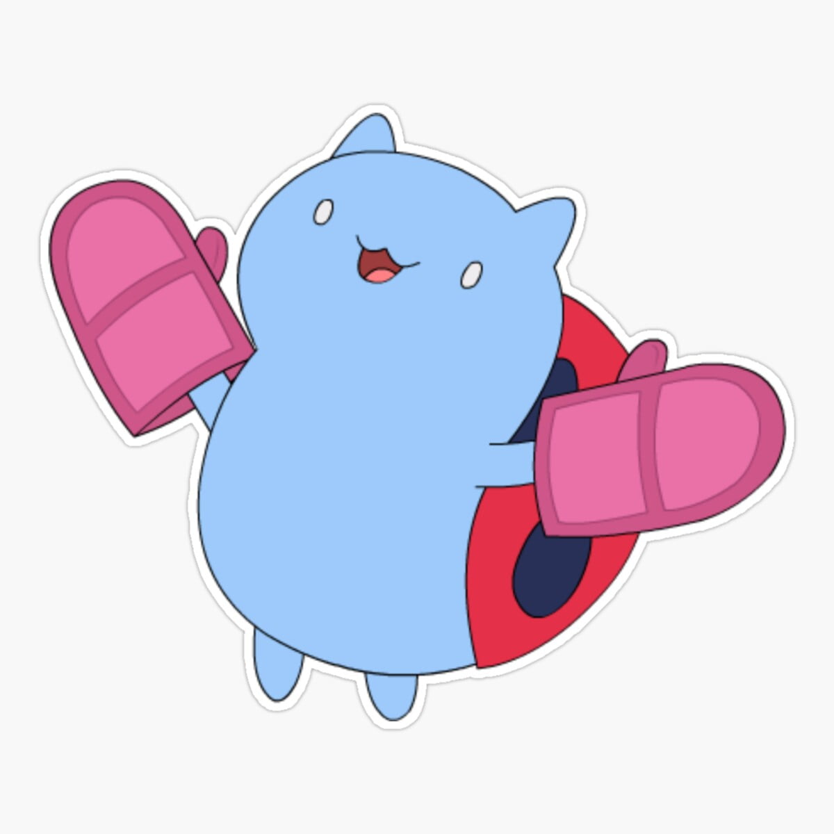 Maneki Catbug Kitchen Unny Sticker, Phone Decal Water Bottle Stickers ...