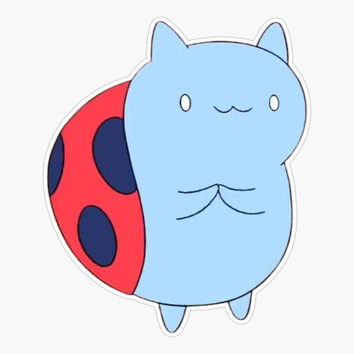 Maneki Catbug Unny Sticker, Phone Decal Water Bottle Stickers Car ...