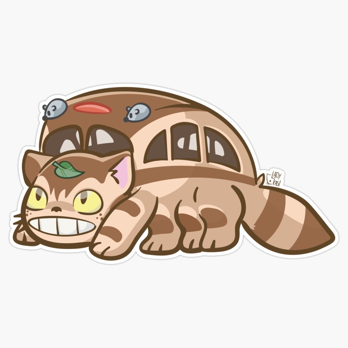 Maneki Catbus [ My Neighbor Totoro ] Er, Phone Decal Water Bottle ...