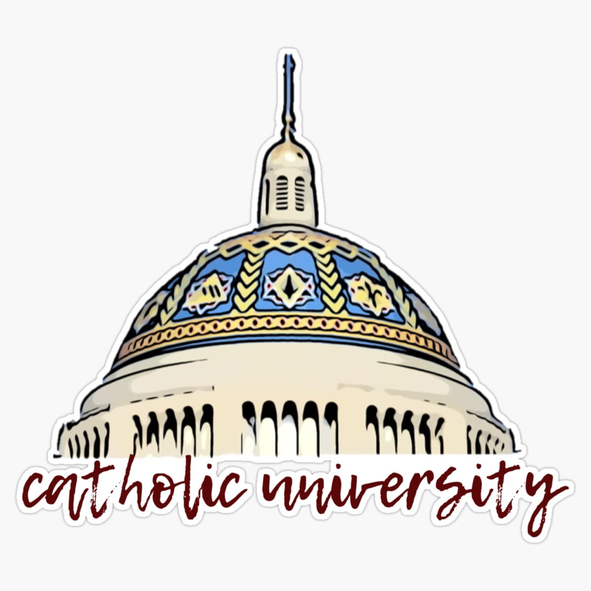 Maneki Catholic U Er, Phone Decal Water Bottle Stickers Car Decals ...