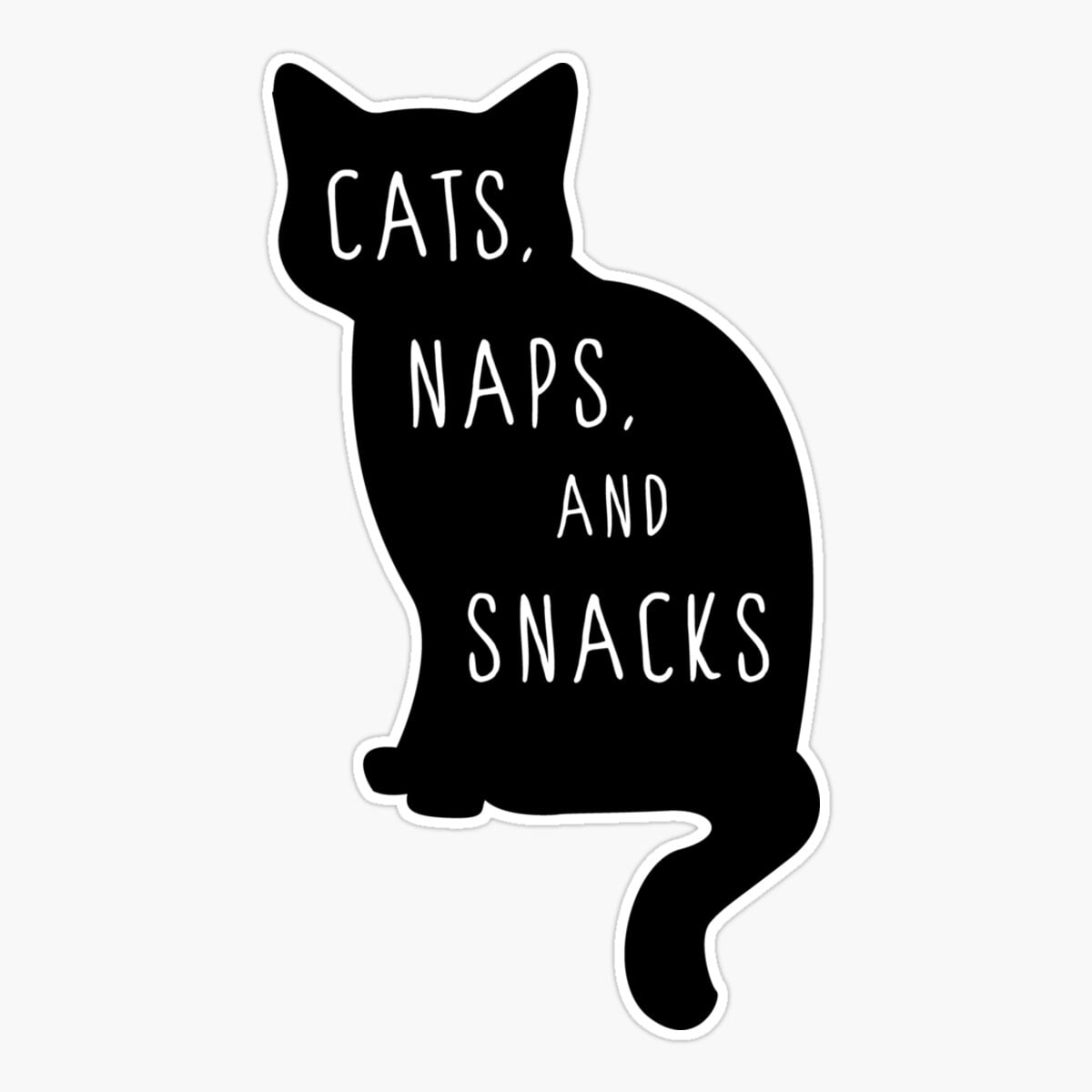 Maneki Cats Naps And Snacks Unny Cat Shirt Or Men Women And Children ...