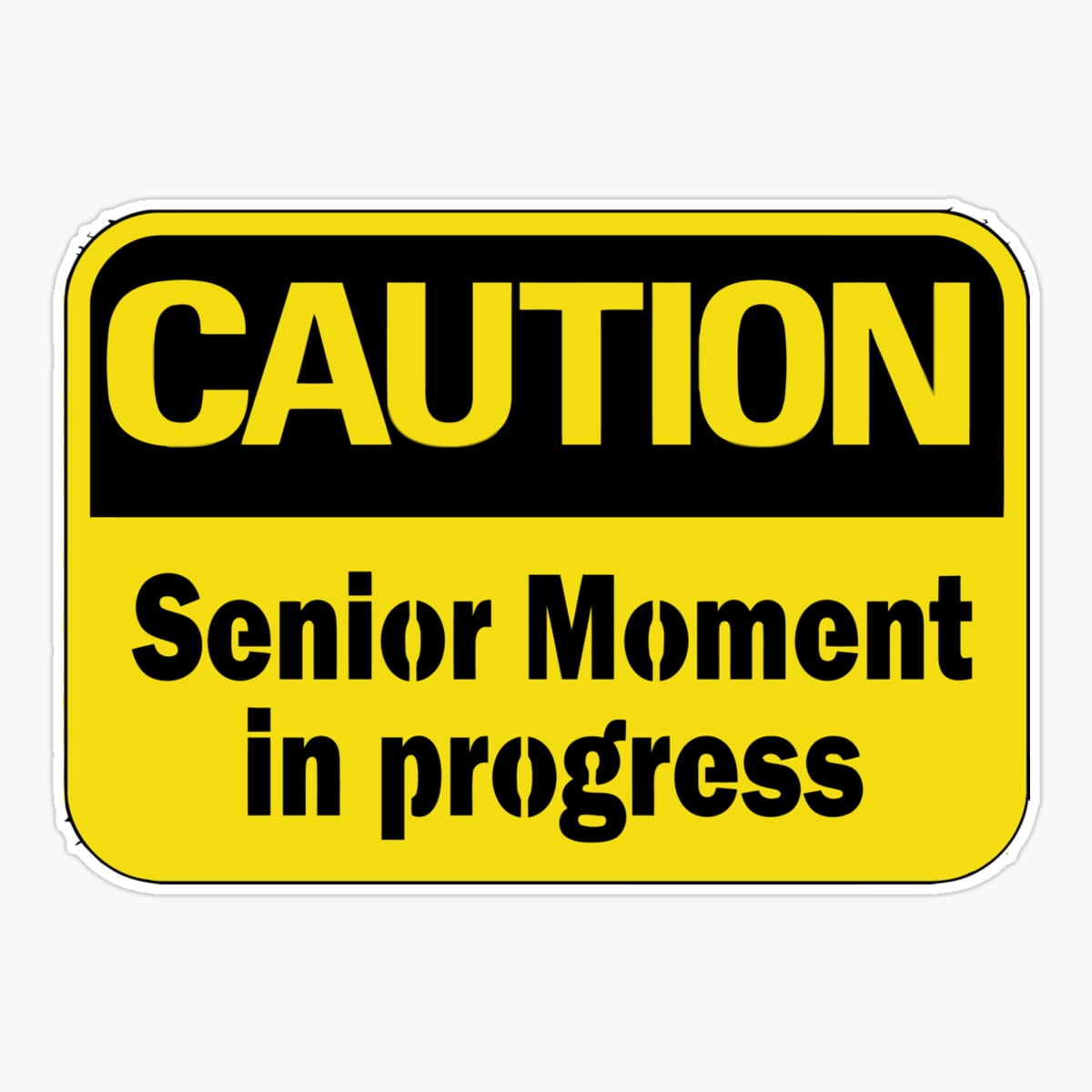 Maneki Caution Senior Old Age Moment Joke Retirement Gift Er, Phone ...